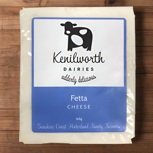 "NEW" Kenilworth Cheese - FETTA 165g | Sunshine Coast Organic Meats