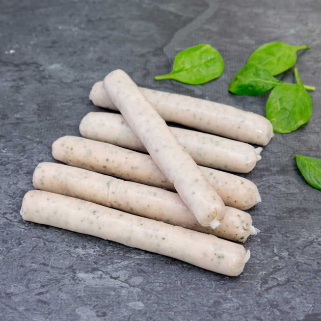 Chicken Spinach and Pinenut Sausages Free Range Gluten Free (Each ...